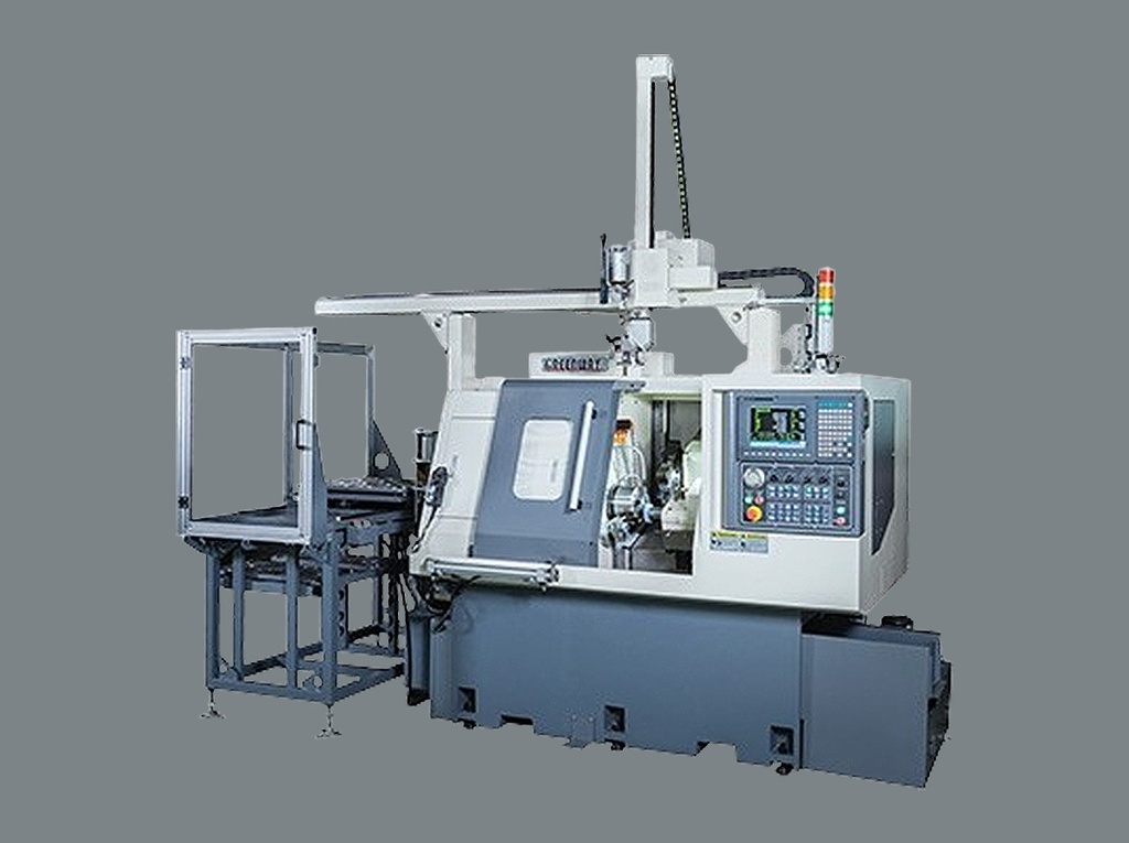 JYN-42 CNC Lathe with Gantry Loader | JARNG YEONG ENTERPRISE CO., LTD. JYN-42 CNC Lathe with Gantry Loader | JARNG YEONG ENTERPRISE CO., LTD.